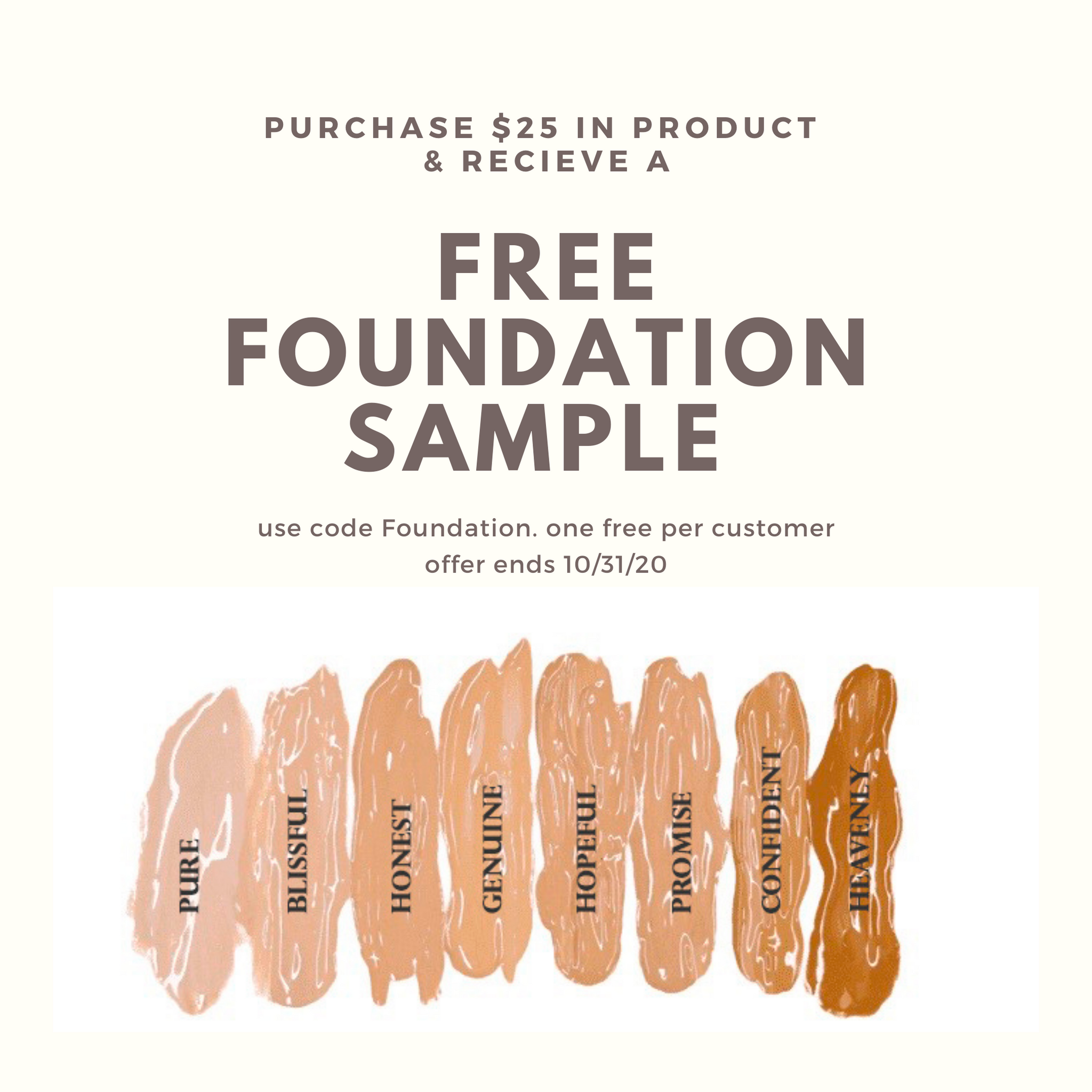 Free Foundation Sample – Taylor Made Organics
