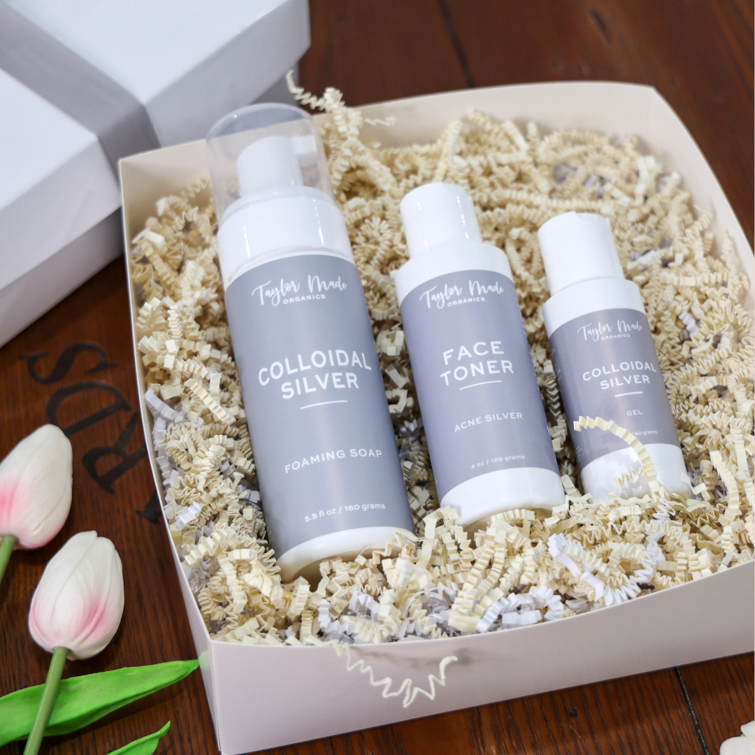 Colloidal Silver Acne Clearing Kit | Organic 3-Step Routine for Clear ...